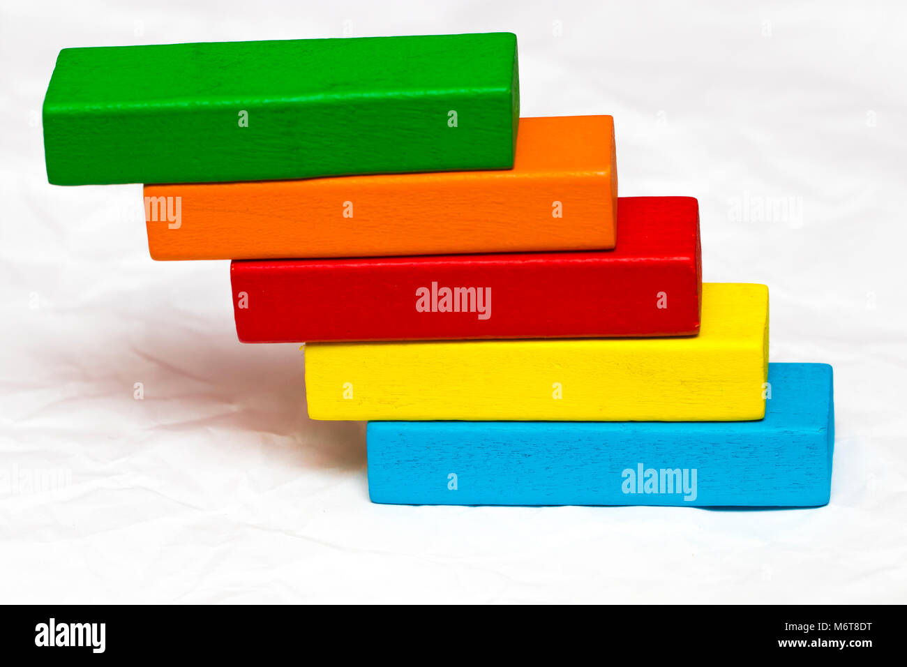Toy blocks step stair hi-res stock photography and images - Alamy