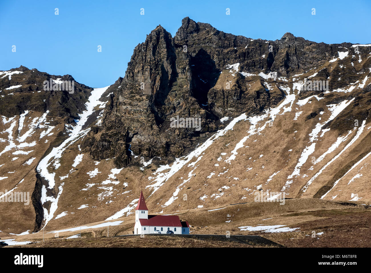 Iceland church on hill hi-res stock photography and images - Alamy