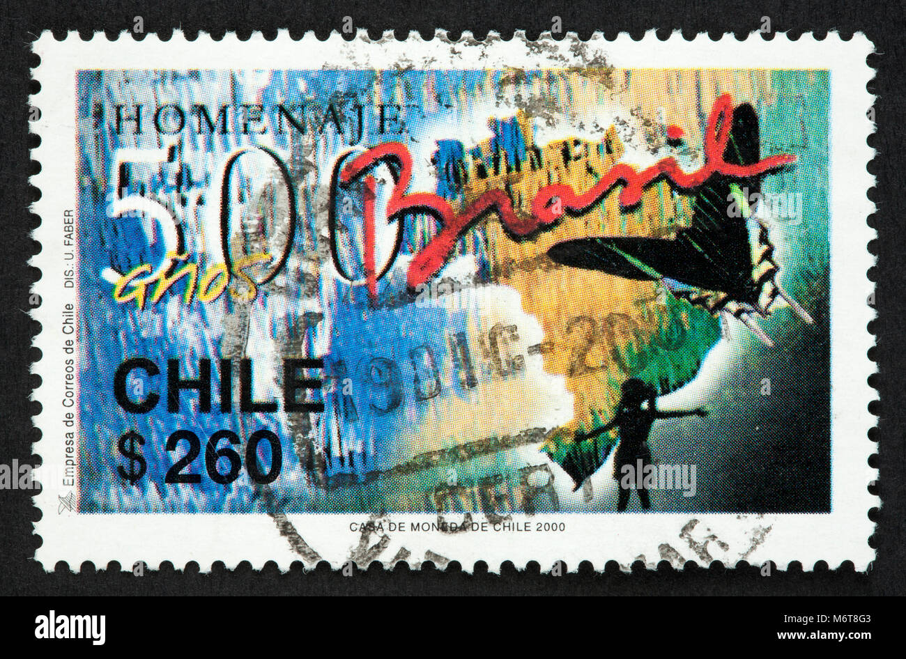 Chilean postage stamps hi-res stock photography and images - Alamy