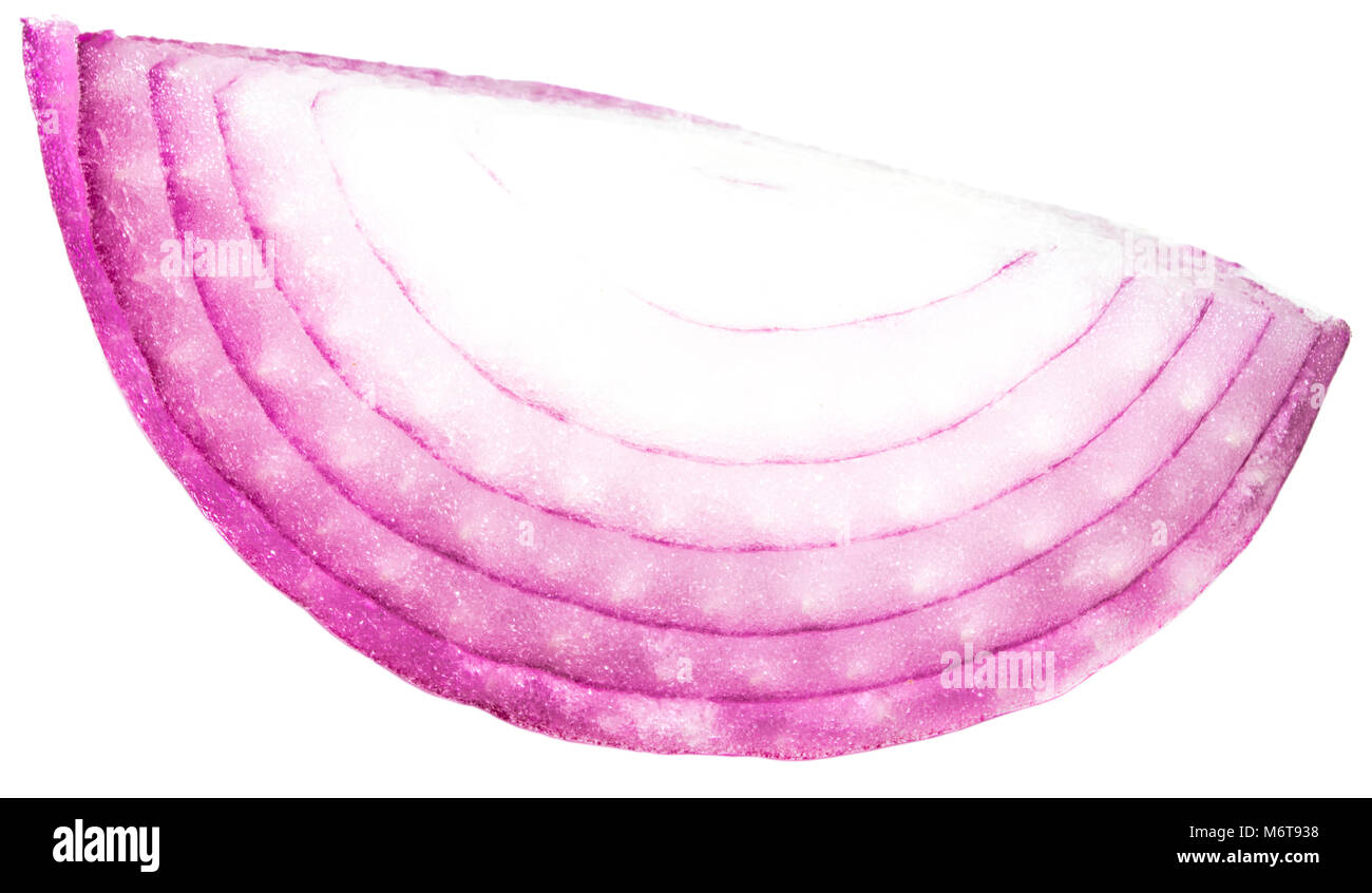 red onions isolated on white background, top view Stock Photo - Alamy
