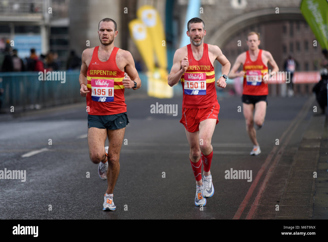 Serpentine club runners Chris Oddy 195 and Will Green 150 running in ...