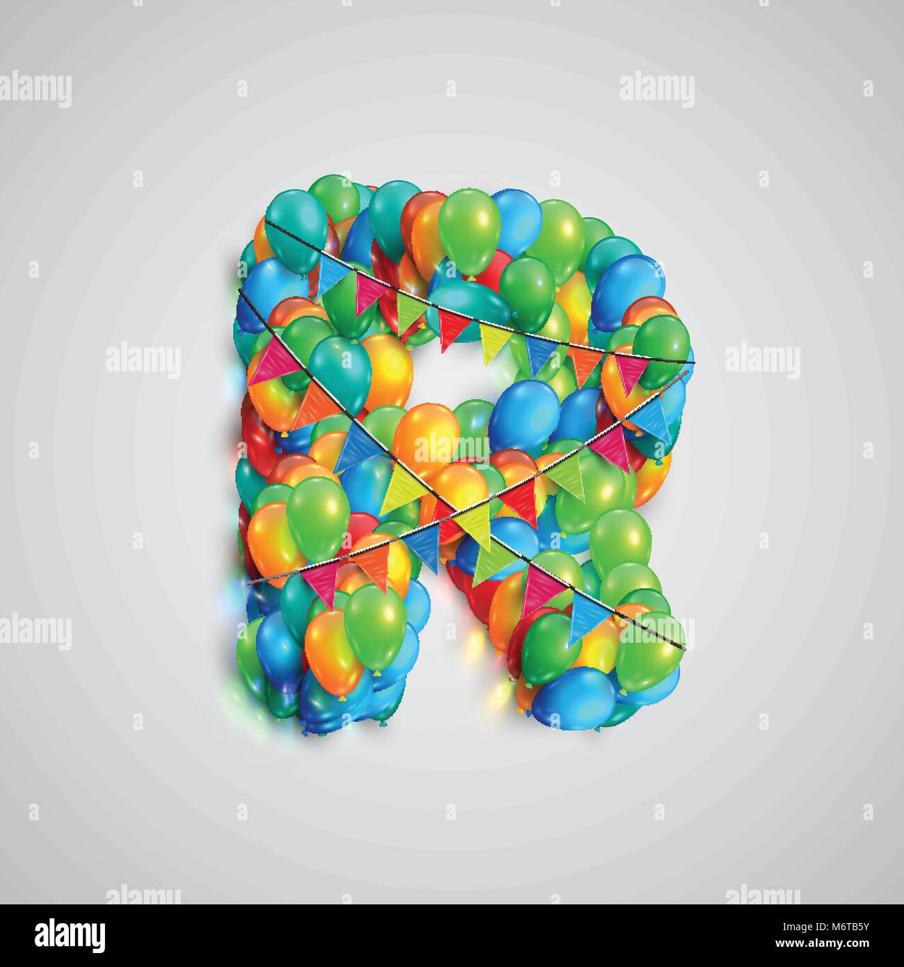 Colorful fun illustration of letter r Stock Vector Images - Alamy