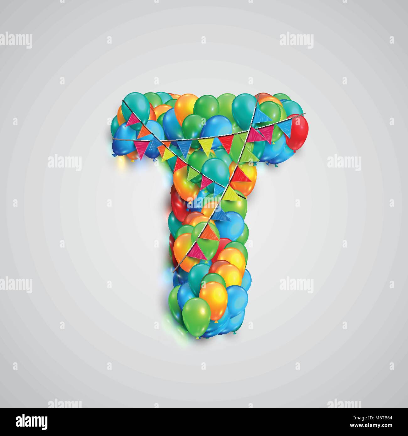 Colorful font made by ballons, vector Stock Vector Image & Art - Alamy