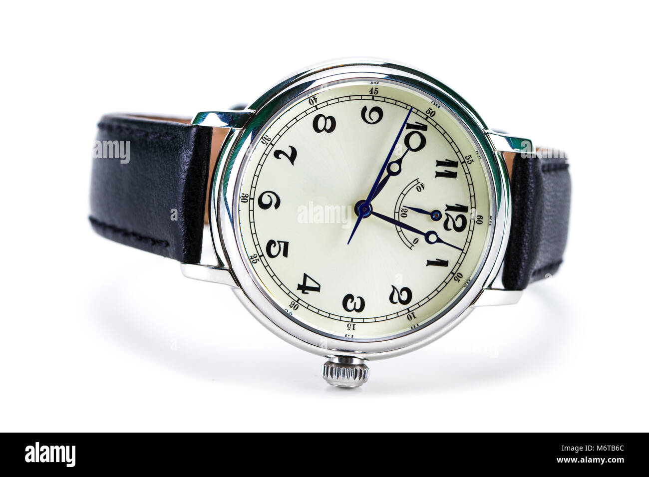 men's wrist watch isolated on white background Stock Photo - Alamy