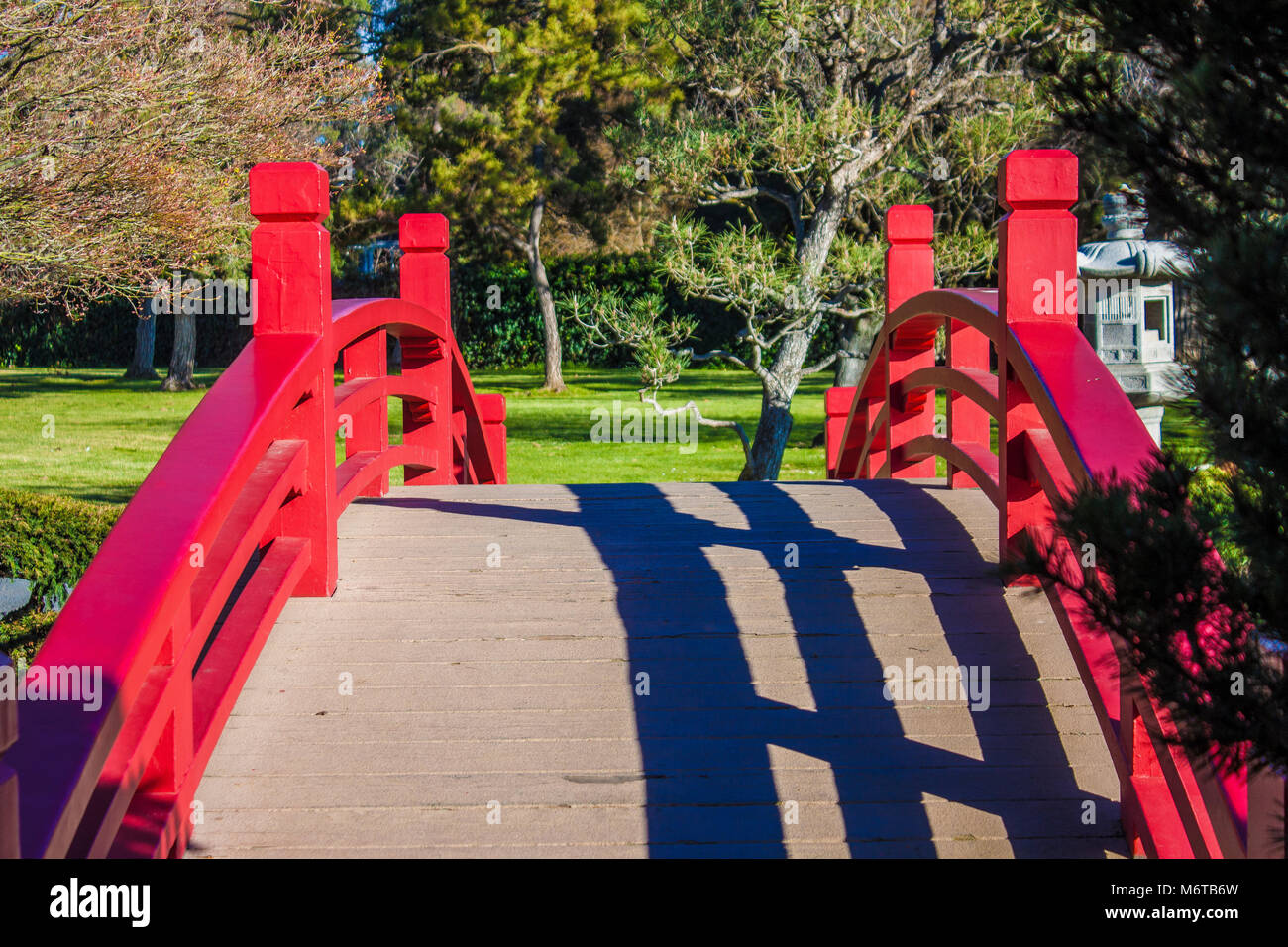 Bridge at Japanese Friendship Garden in San Jose California Stock Photo ...