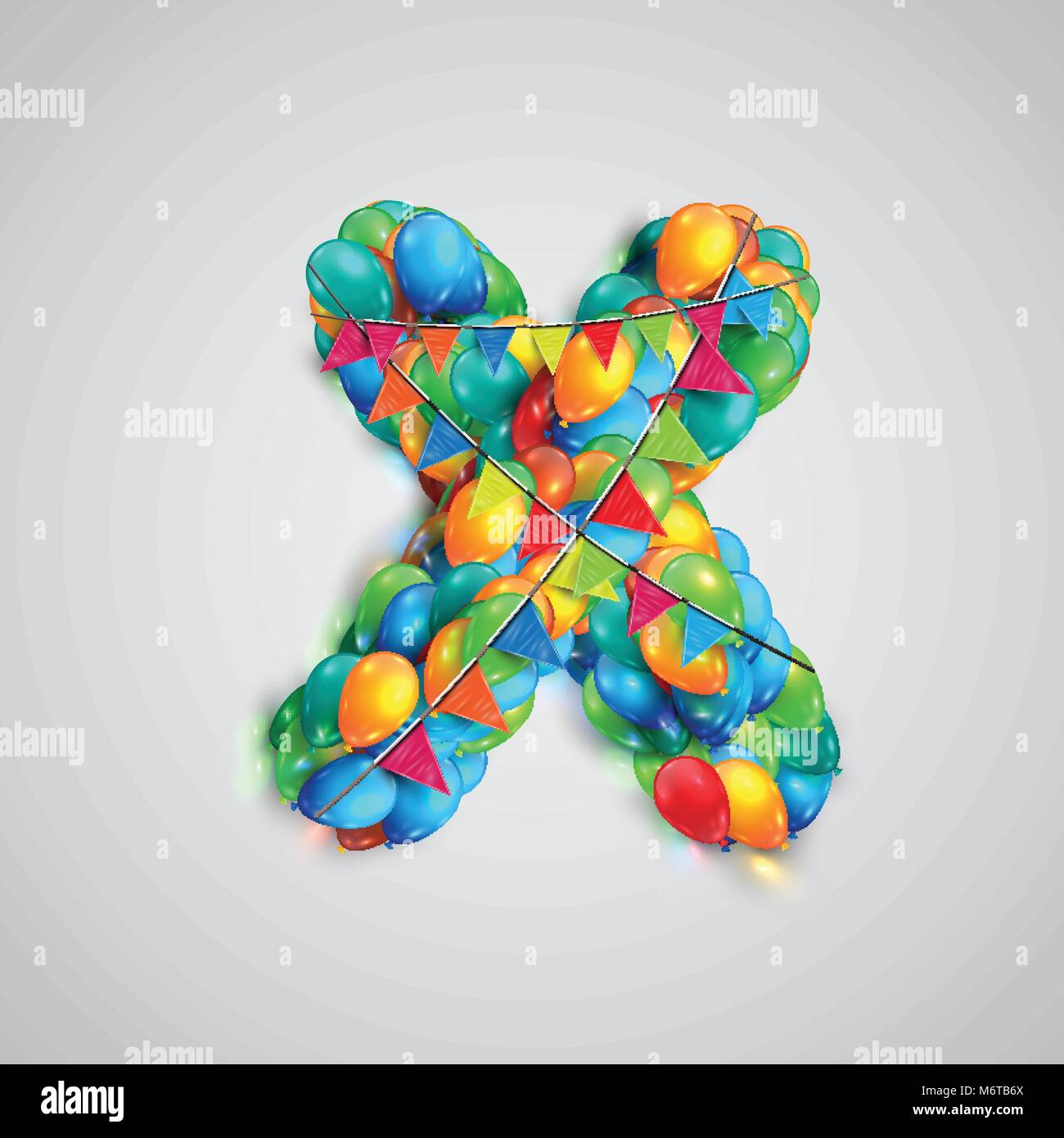 Colorful font made by ballons, vector Stock Vector Image & Art - Alamy