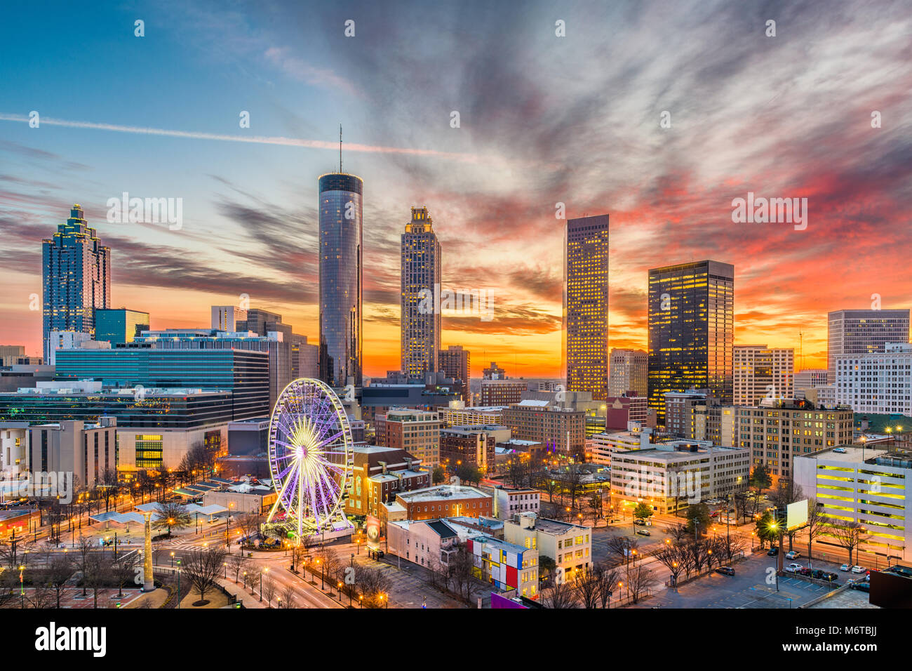 Atlanta, Georgia, USA downtown skyline Stock Photo - Alamy