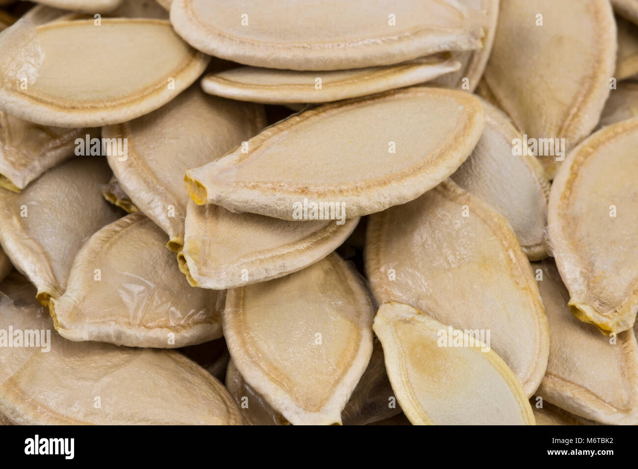 texture background pumpkin seeds close-up . Overhead view Stock Photo ...
