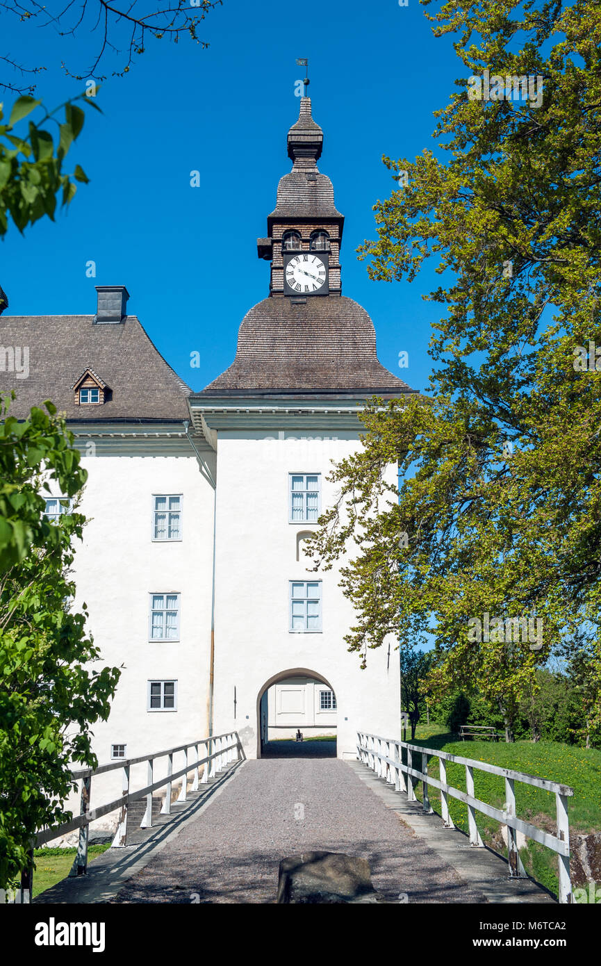 Ekenäs castle during fall in the countryside of Östergötland outside ...