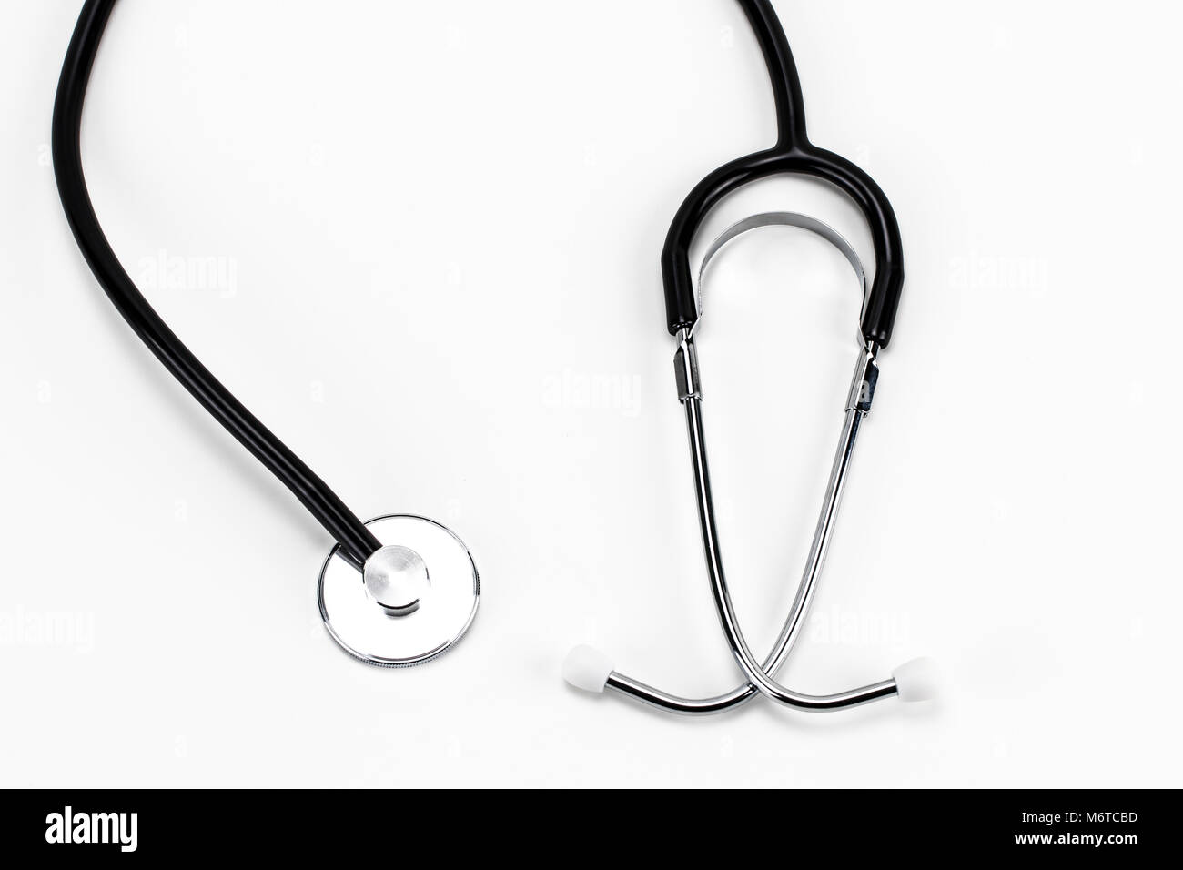 Close up view of stethoscope on white background Stock Photo - Alamy