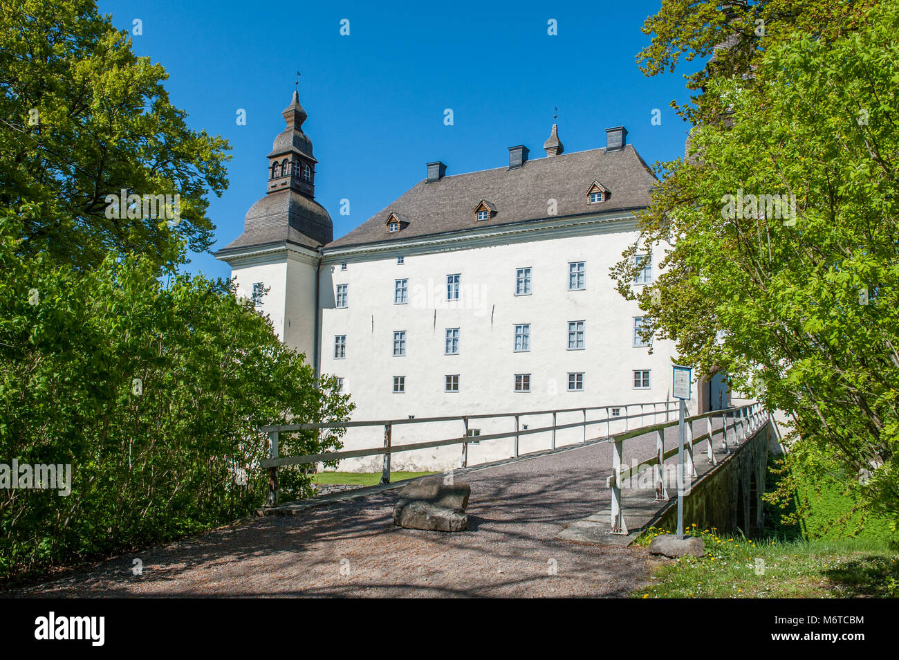 Ekenäs castle during fall in the countryside of Östergötland outside ...