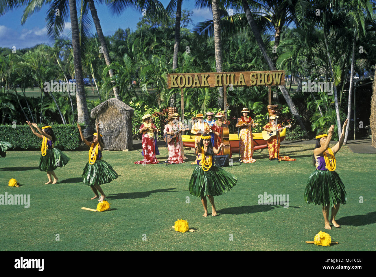 1994 HISTORICAL HAWAII SIGN DANCERS KODAK HULA SHOW WAIKIKI SHELL ...