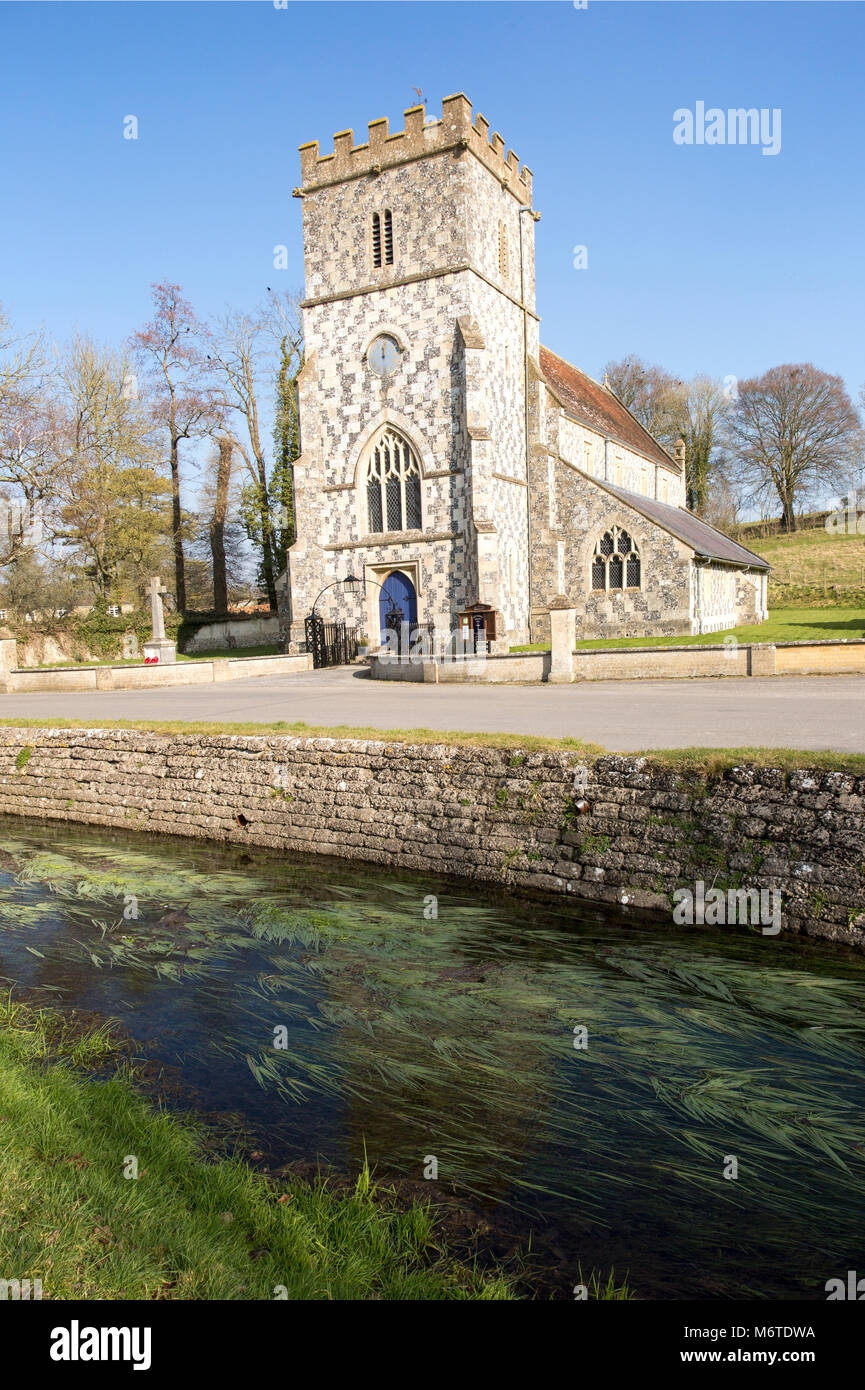 Village parish church of All Saints and St Mary, Chitterne, Wiltshire ...