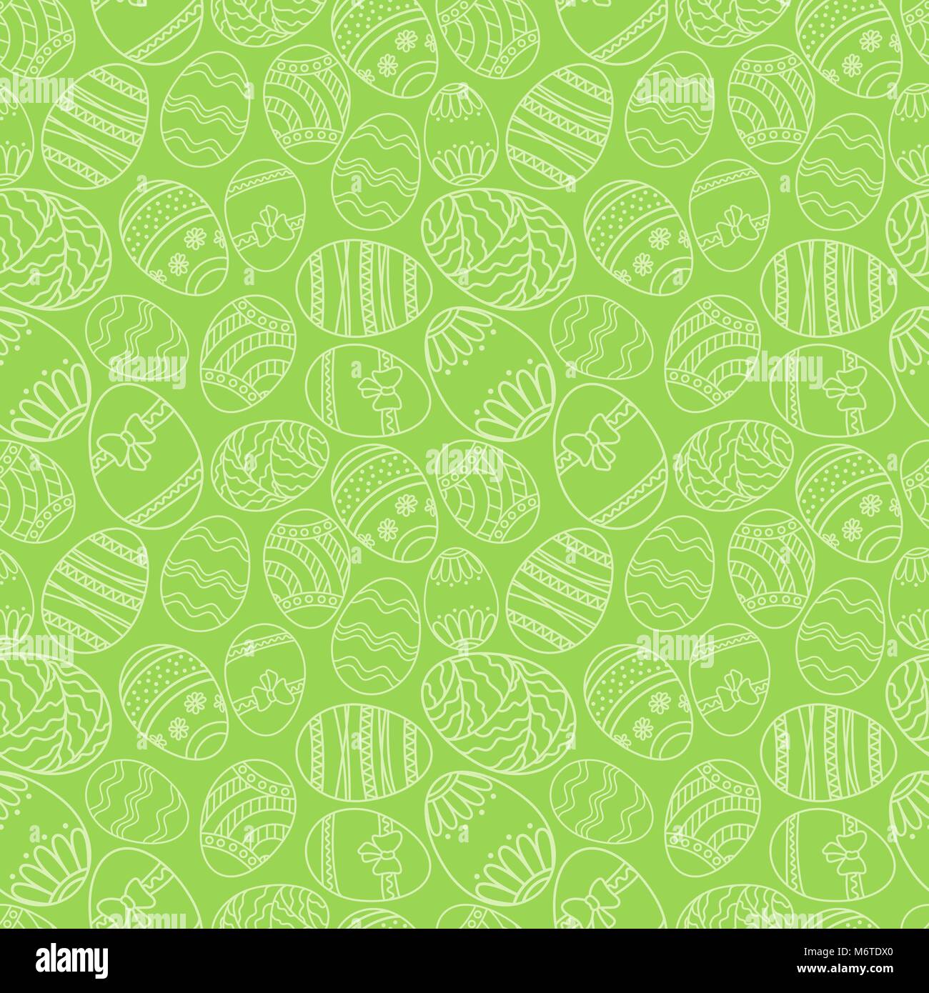 Vector seamless simple pattern with ornamental eggs. Easter holiday ...