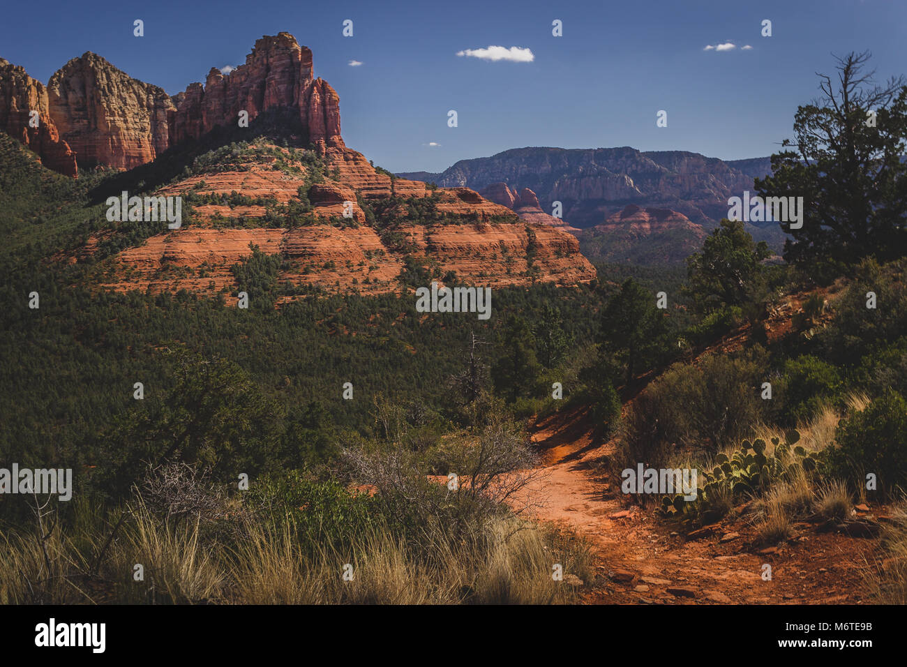 Red-Rock Secret Mountain Wilderness vista with The Fin, Wilson Mountain ...