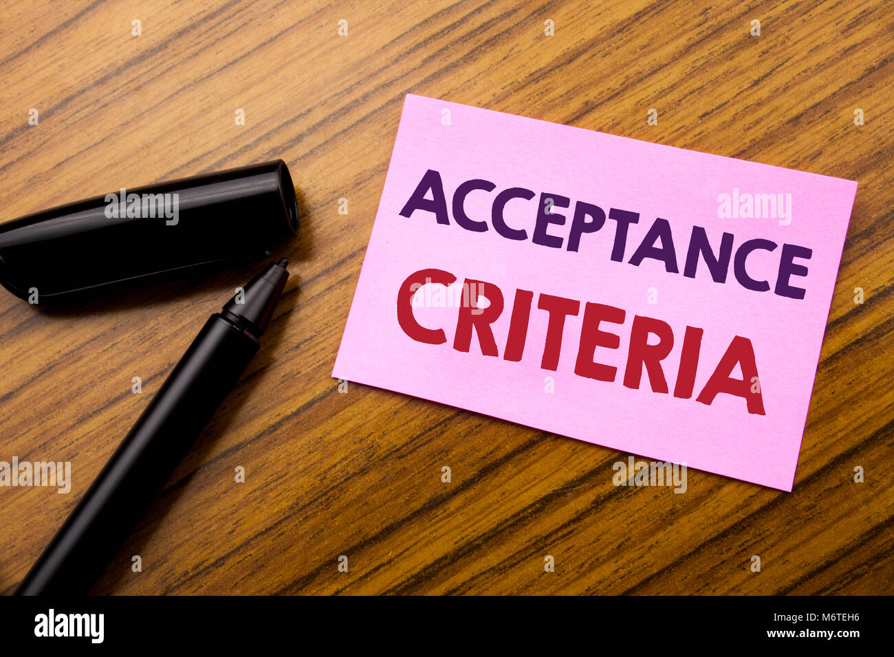 Word, writing Acceptance Criteria. Business concept for Digital ...