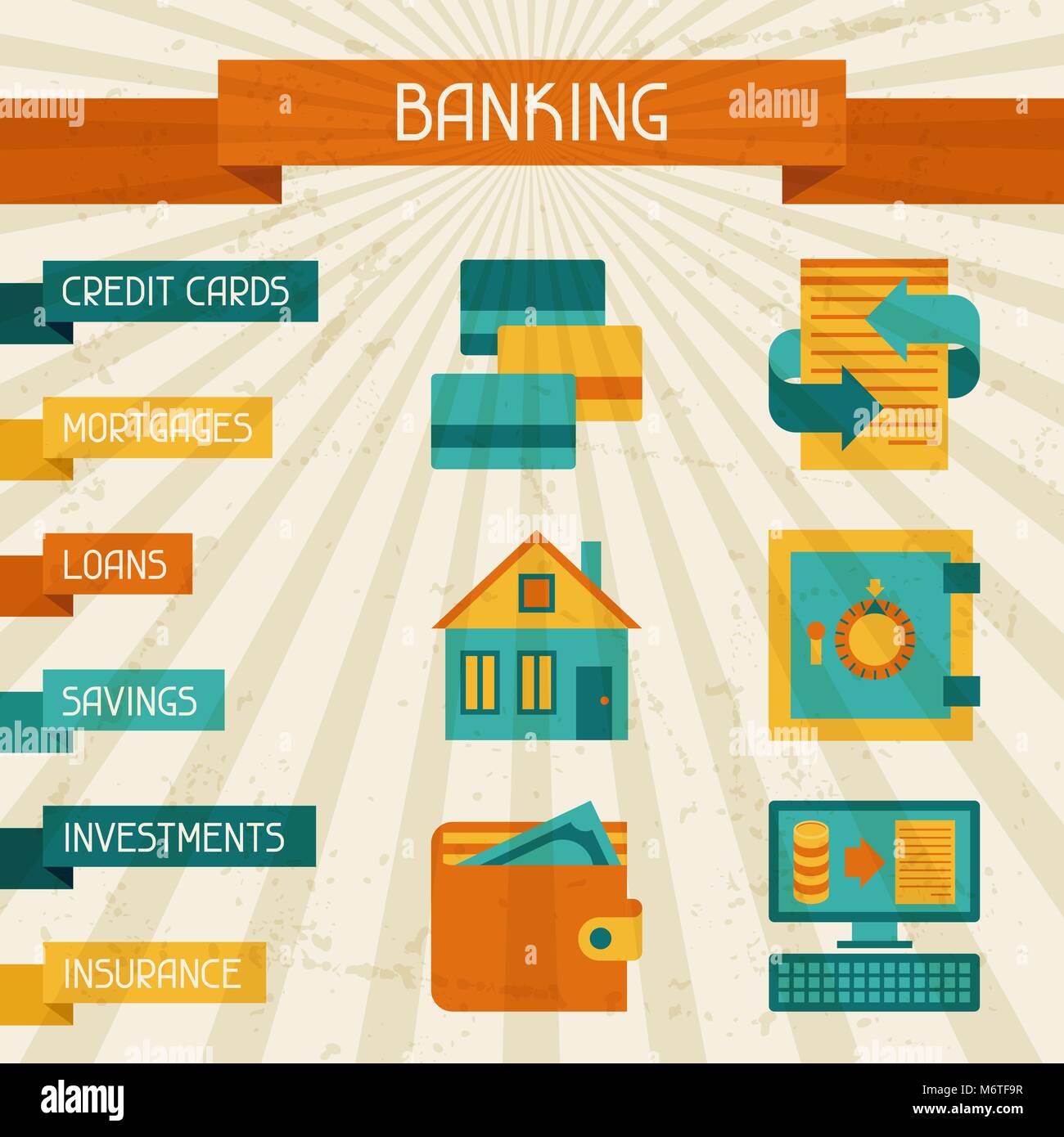 Old laptop banking Stock Vector Images - Alamy