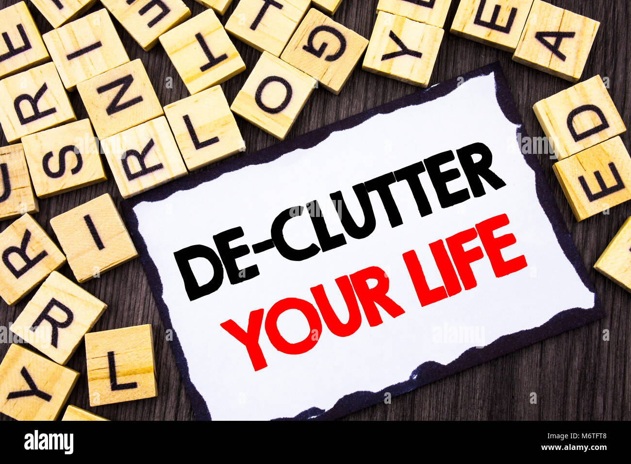 Word, writing, text De-Clutter Your Life. Business concept for Free ...