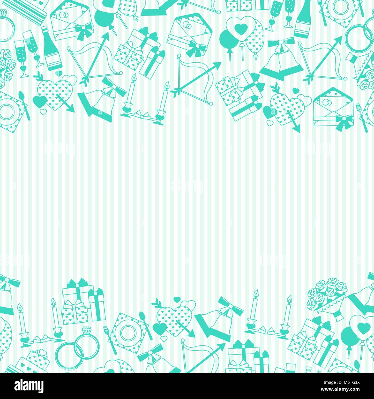 Seamless wedding pattern in retro style Stock Vector Image & Art - Alamy