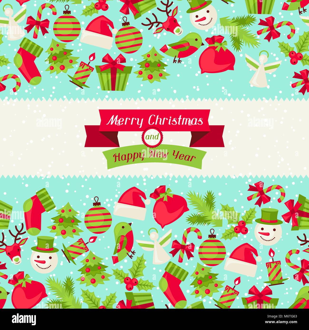 Seamless snow angel Stock Vector Images - Alamy