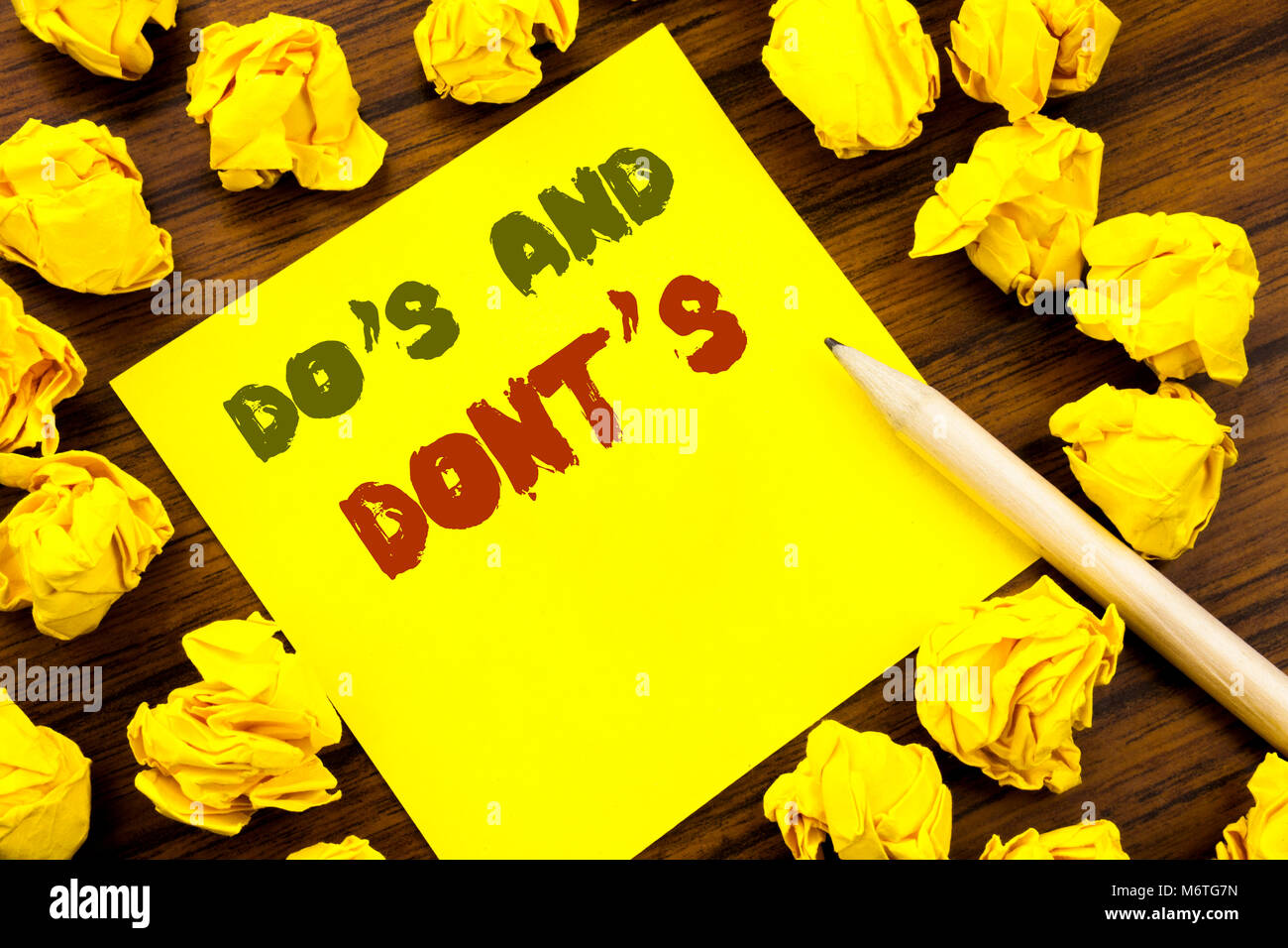 Word, writing Do s And Do Not Donts. Business concept for Guide Allowed ...