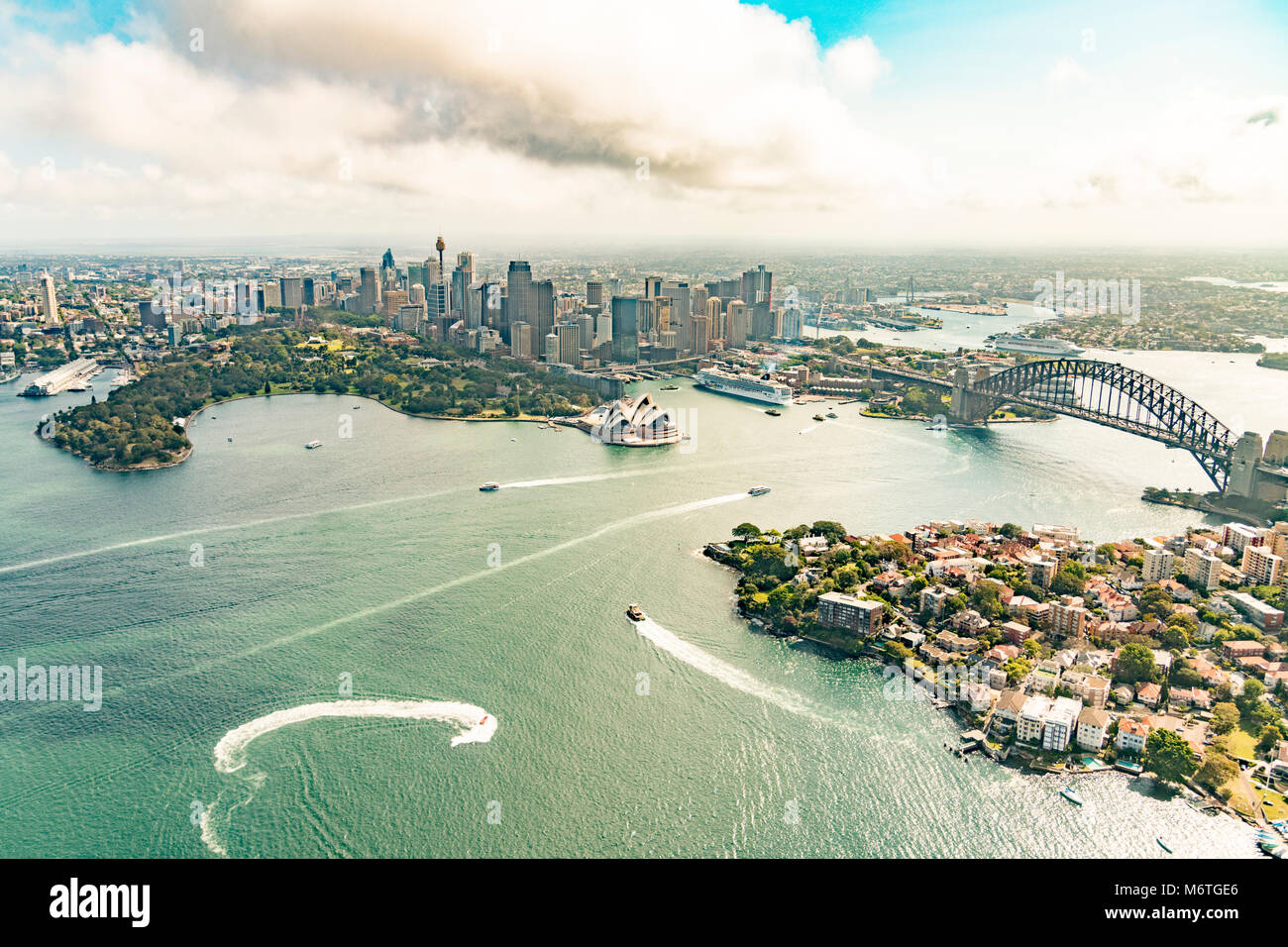 Sydney harbour aerial view hi-res stock photography and images - Alamy