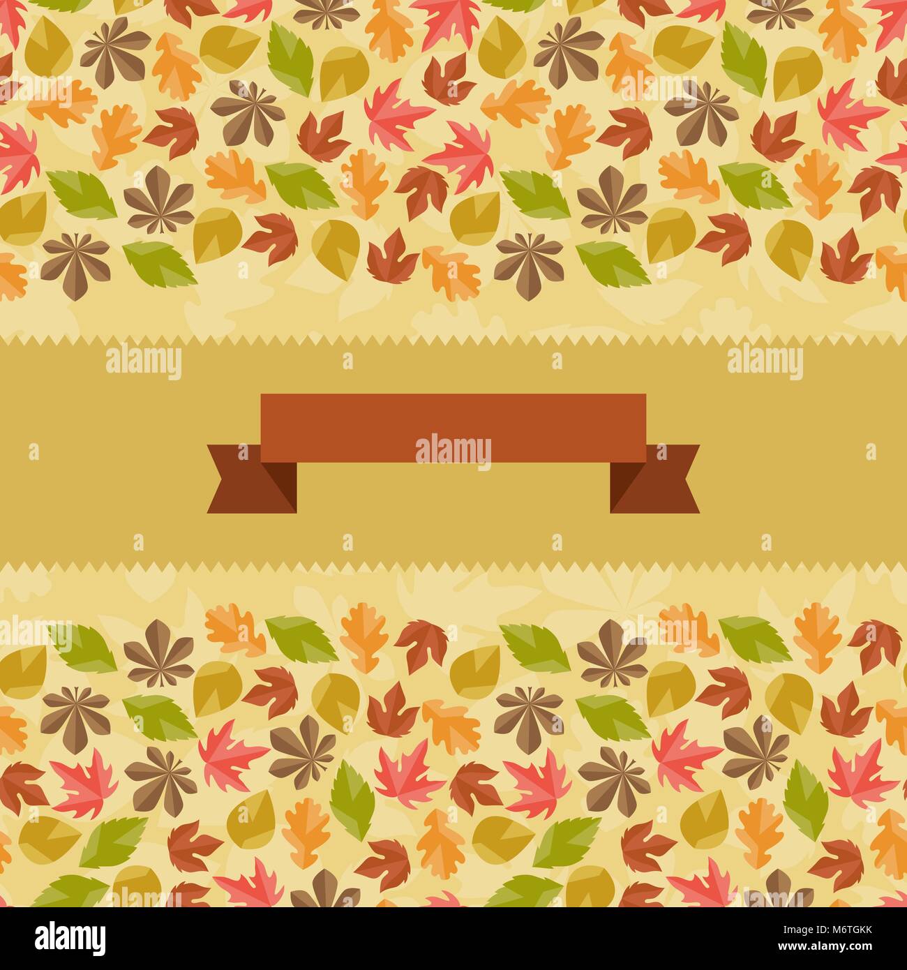 Autumn leaves background material Stock Vector Images - Alamy