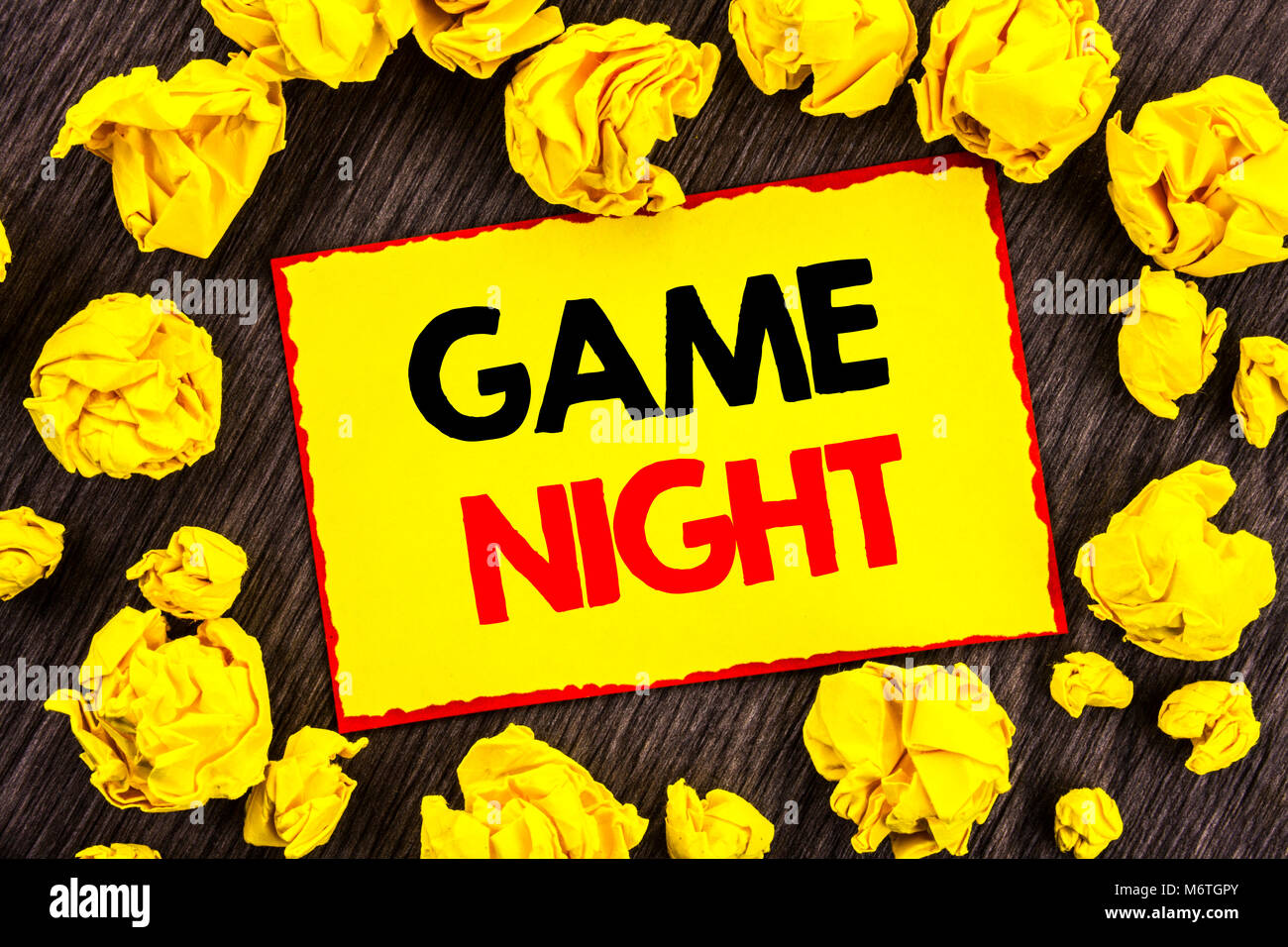 Handwriting Announcement text Game Night. Conceptual photo ...