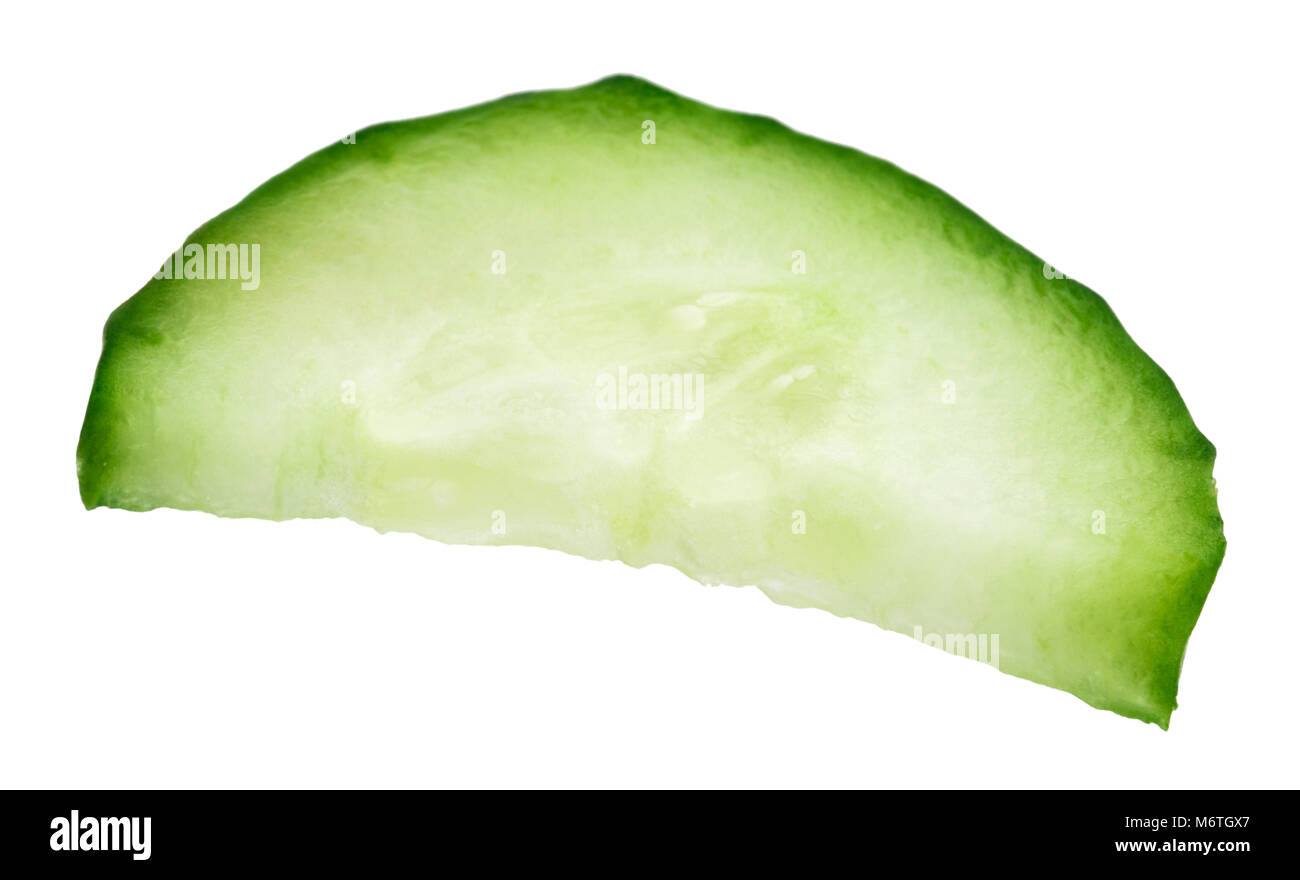 fresh slice cucumber isolated on white background Stock Photo - Alamy