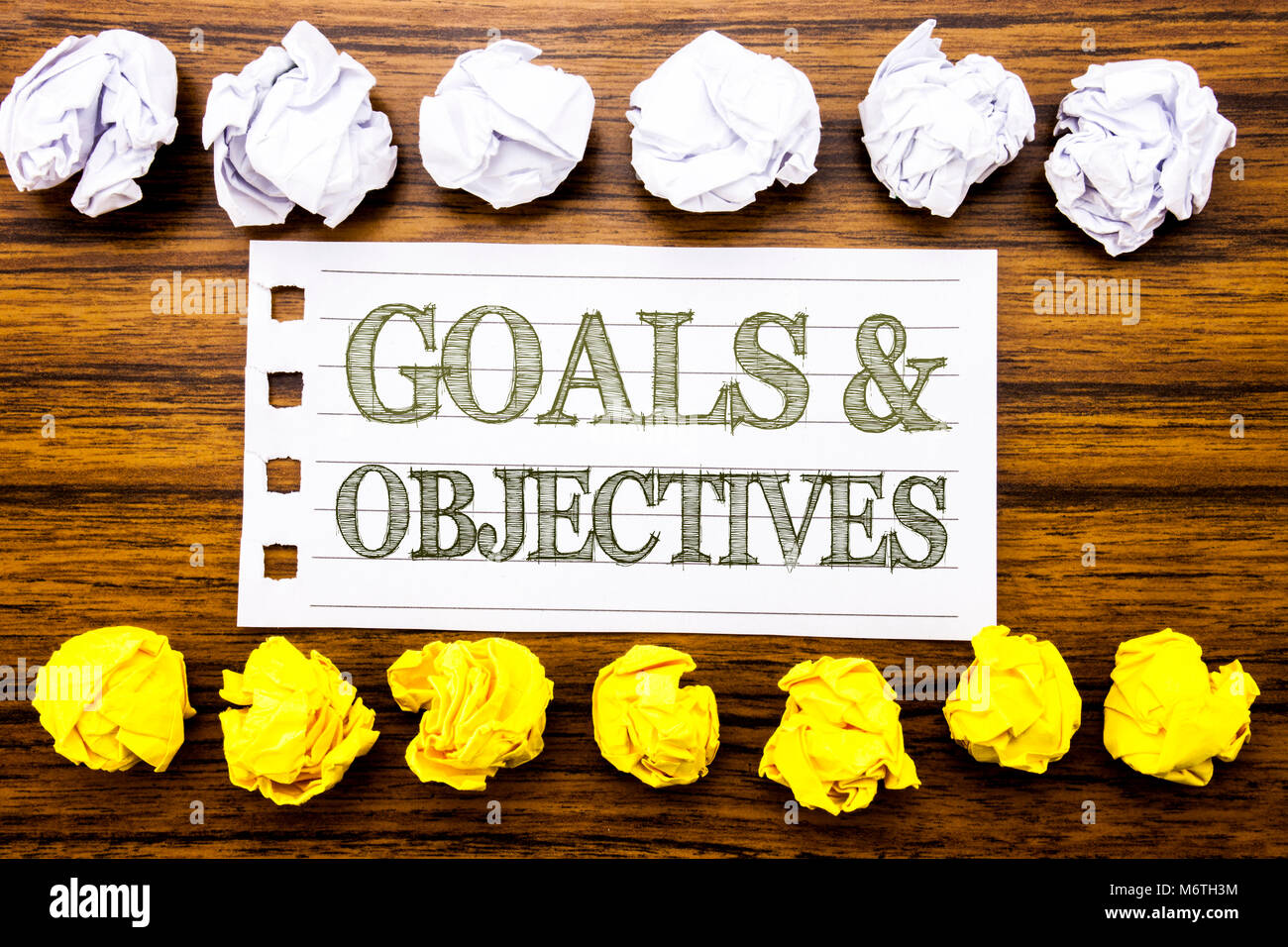 Handwritten text showing plan hi-res stock photography and images - Alamy