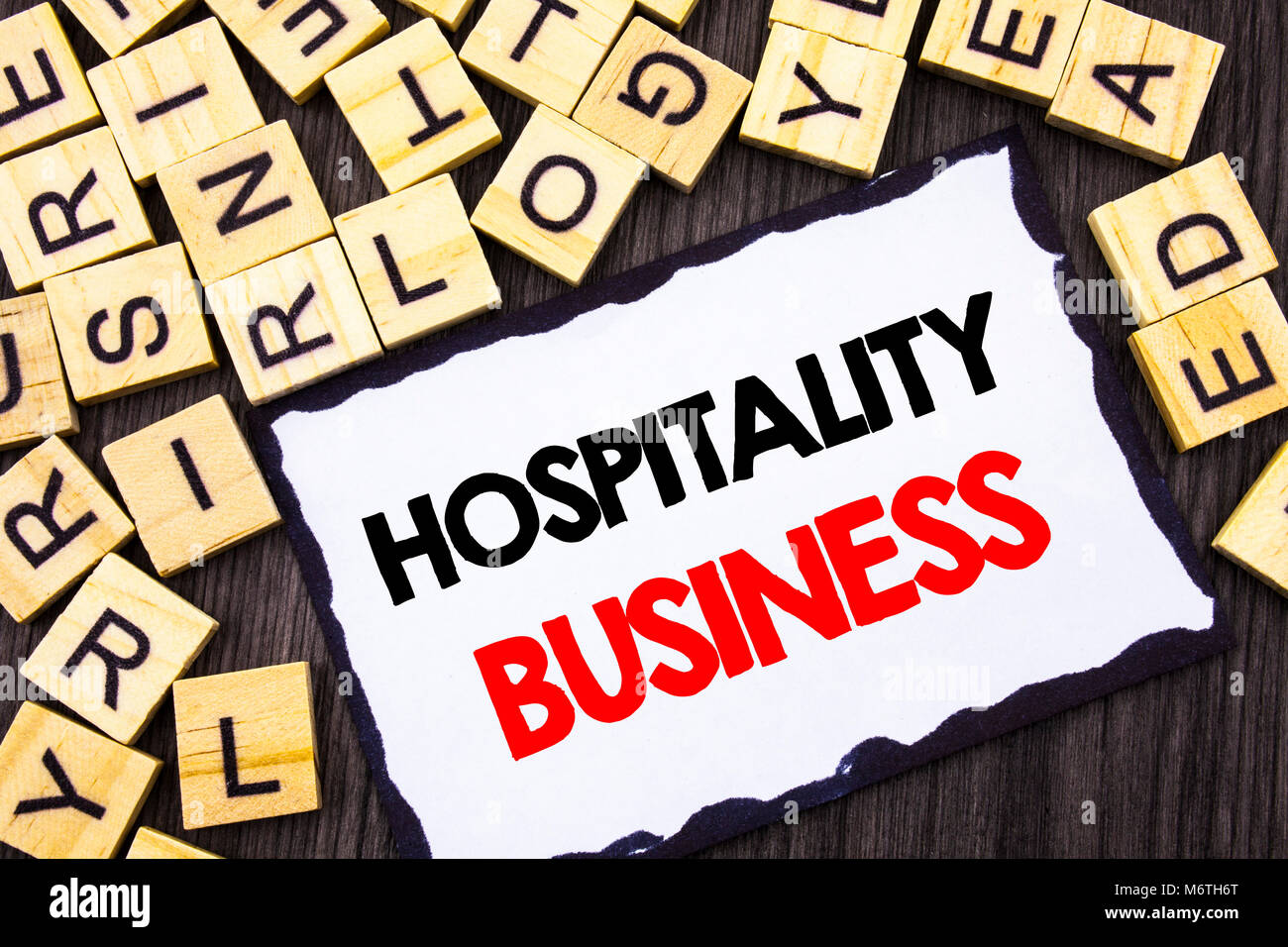 Word, writing, text Hospitality Business. Business concept for Industry ...