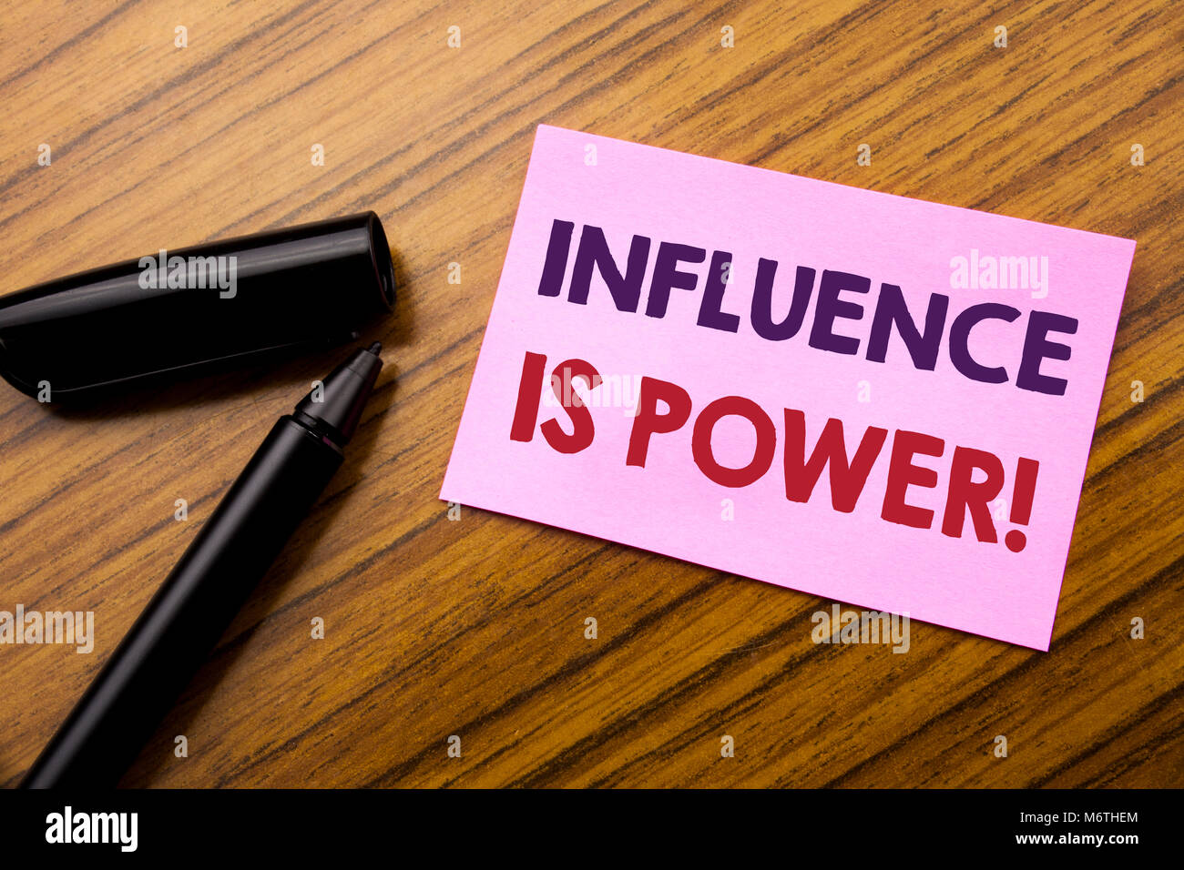 Word, writing Influence Is Power. Business concept for Persuasion ...
