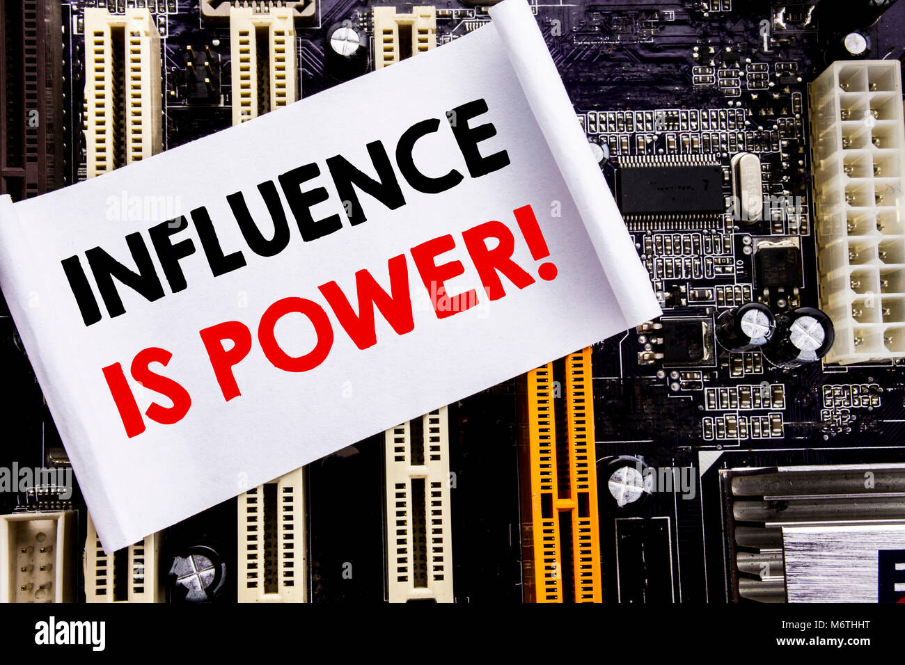 Word, writing Influence Is Power. Business concept for Persuasion ...