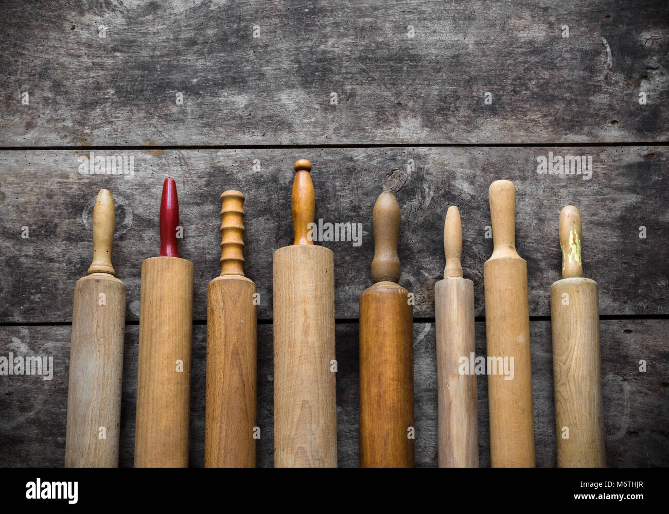 Antique wooden rolling pin hi-res stock photography and images - Alamy