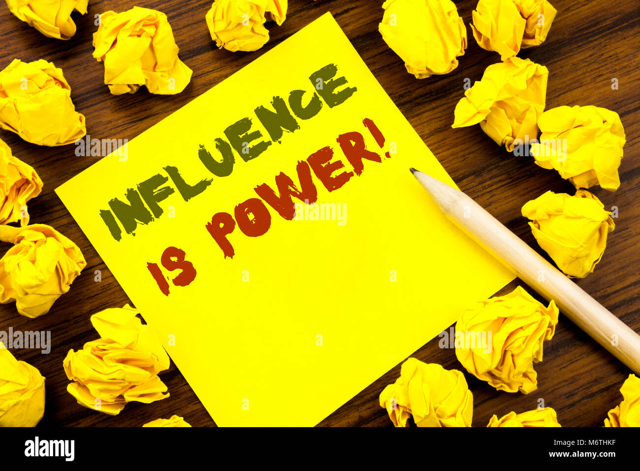 Word, writing Influence Is Power. Business concept for Persuasion ...