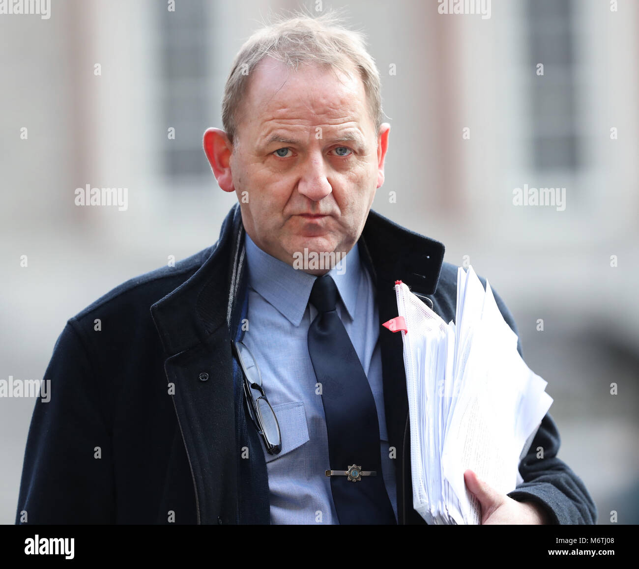 Garda Sergeant Maurice McCabe arrives to give evidence at the ...