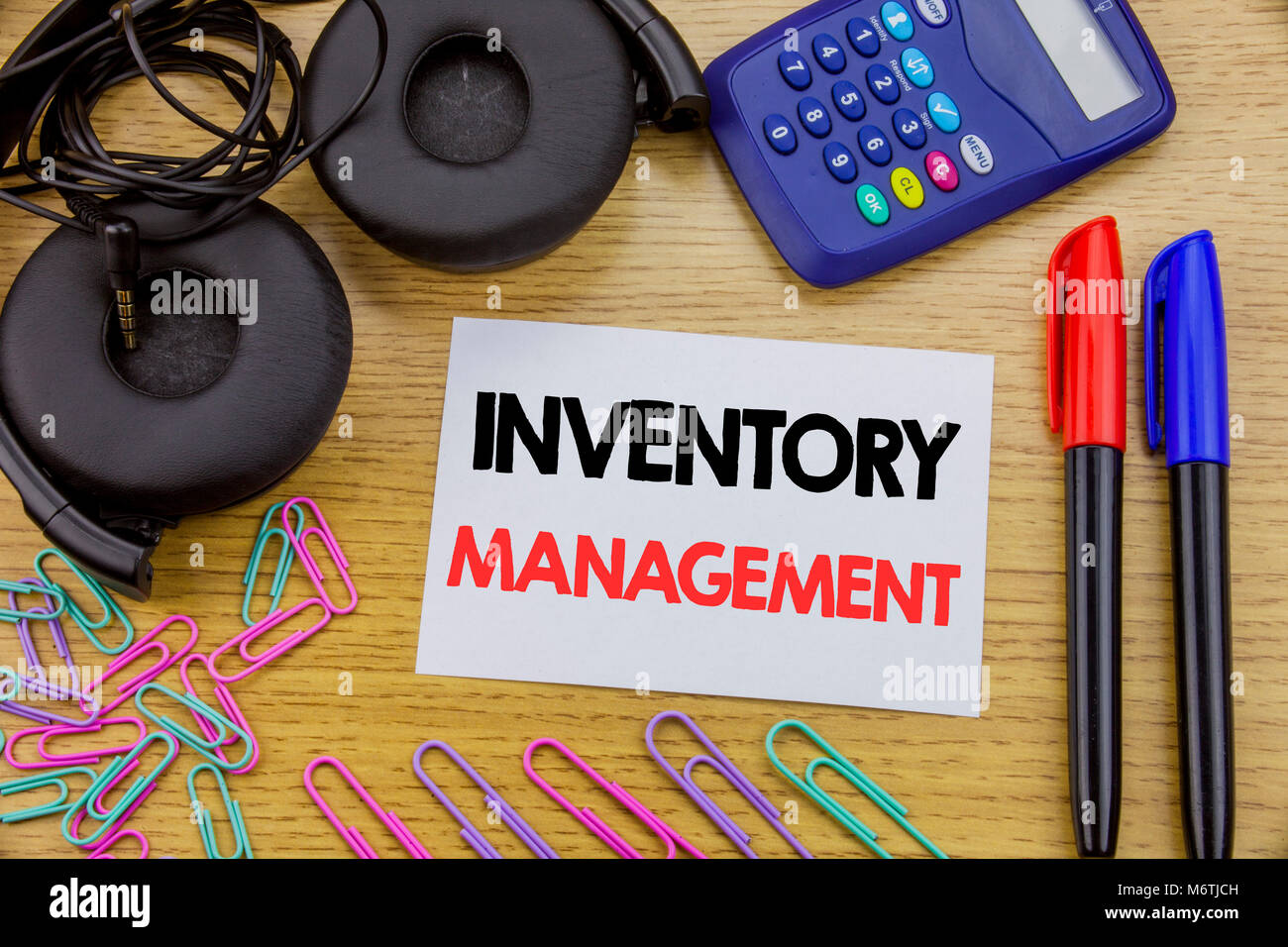 Writing text showing Inventory Management. Business concept for Stock ...
