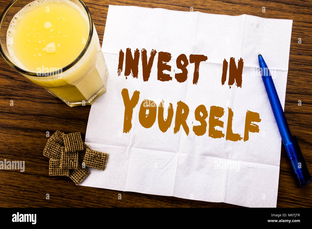 Handwriting Announcement text showing Invest In Yourself. Business ... Handwriting Announcement text showing Invest In Yourself. Business ...
