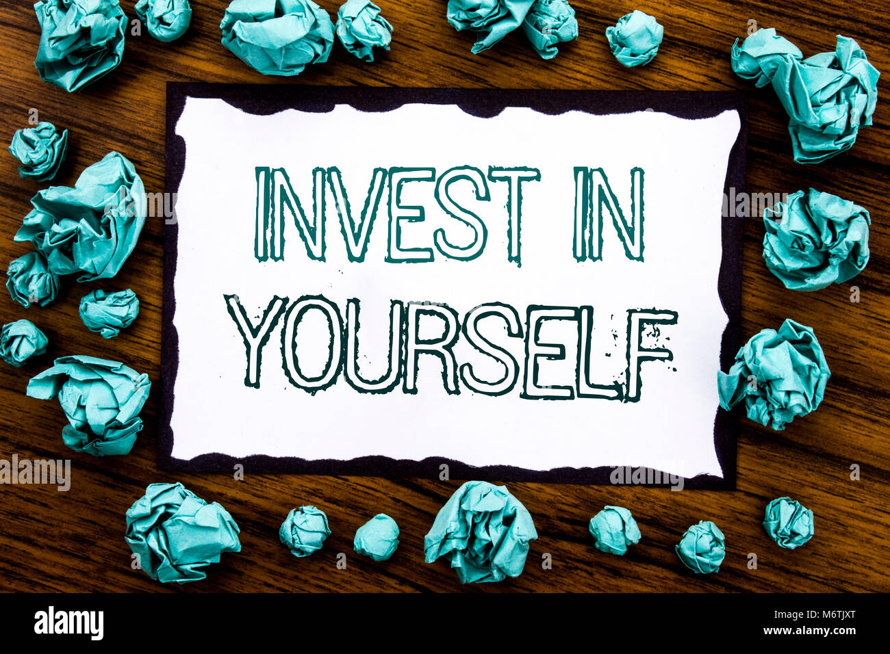 Handwriting Announcement text showing Invest In Yourself. Business ... Handwriting Announcement text showing Invest In Yourself. Business ...