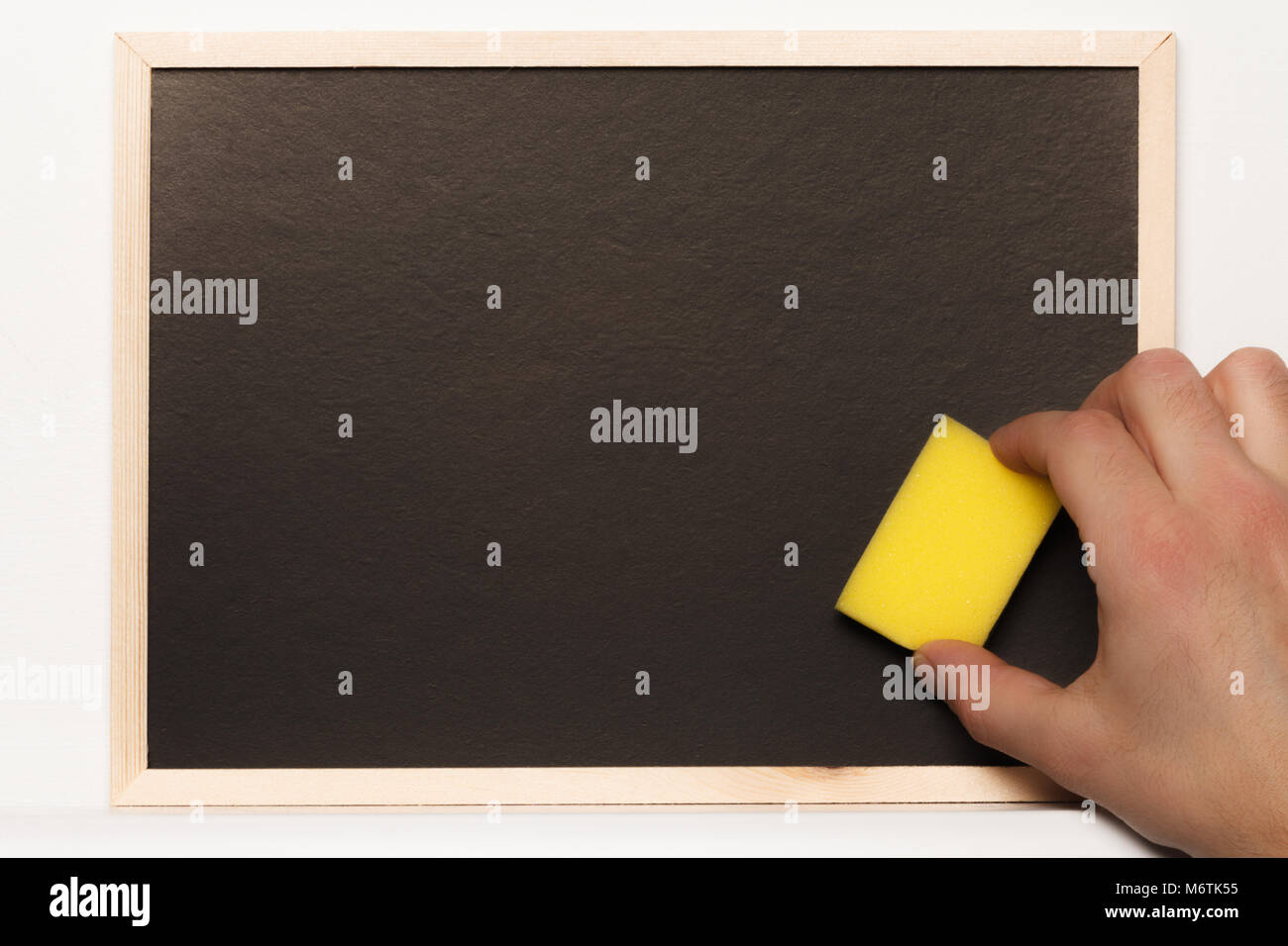 Erasing blackboard hi-res stock photography and images - Alamy