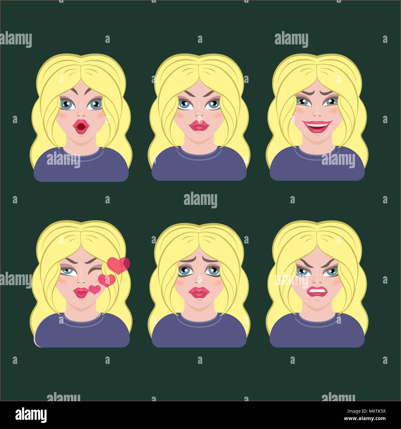 Emotion emotional joy Stock Vector Images - Alamy
