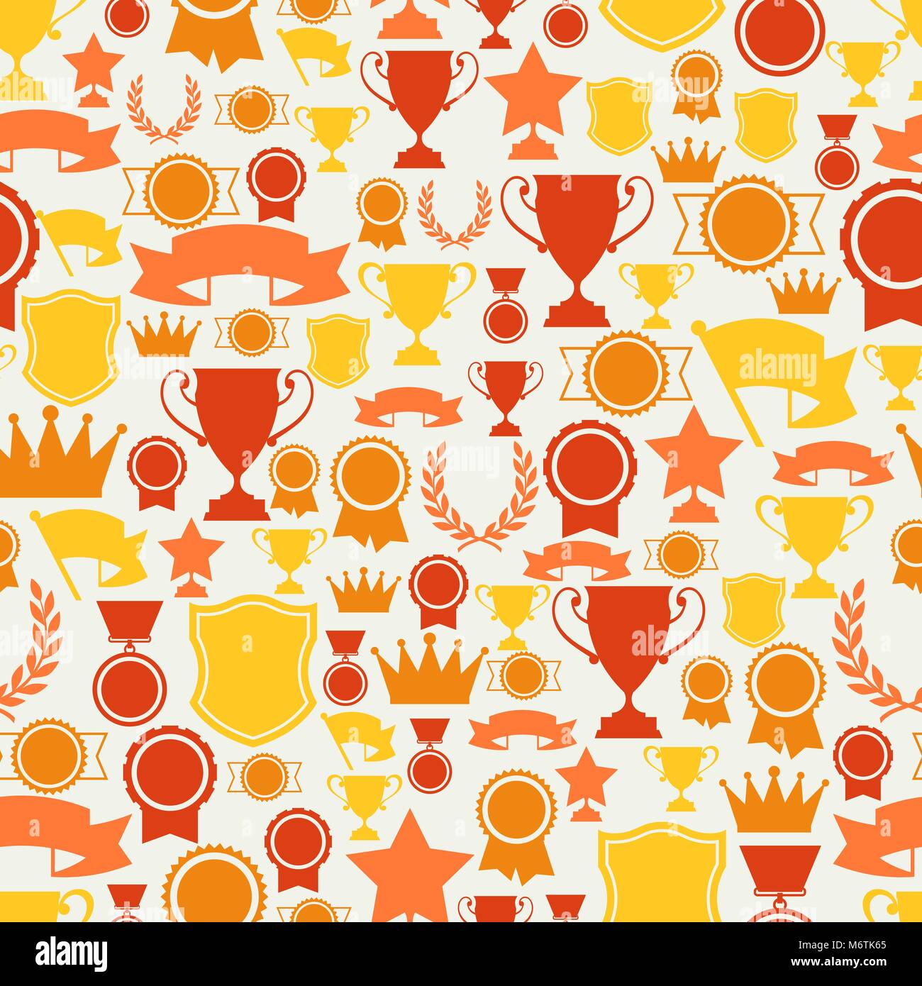 Seamless pattern with trophy and awards Stock Vector Image & Art - Alamy