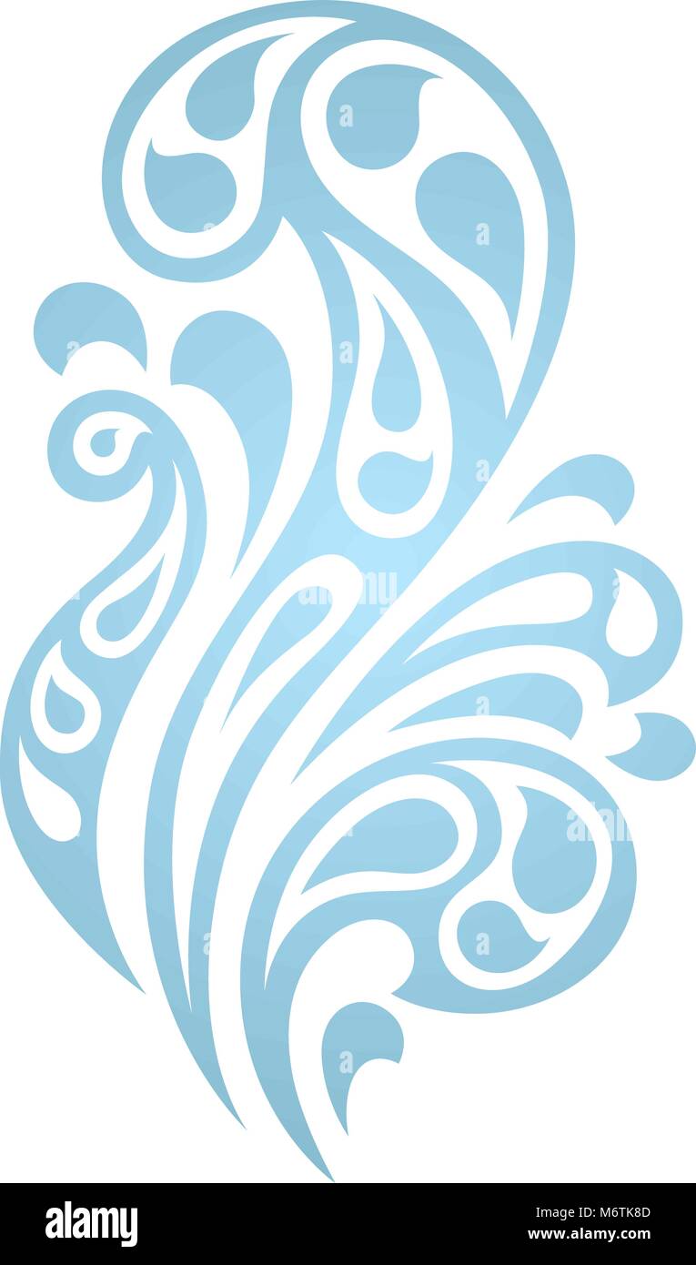 Water splash waves abstract design element Stock Vector Image & Art - Alamy