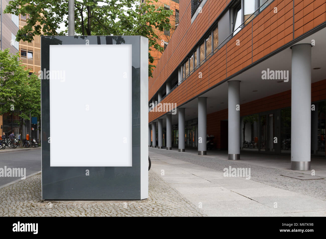 Blank advertisement mock up in the street Stock Photo - Alamy