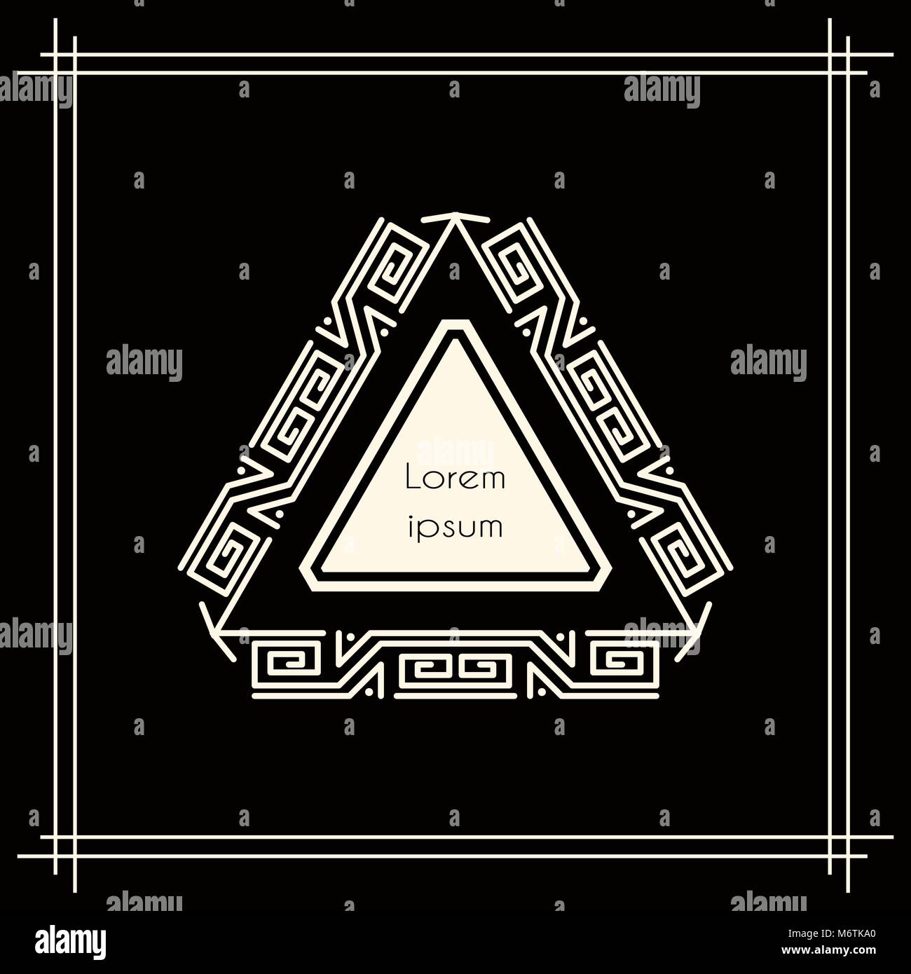 Vintage geometric frame Stock Vector Image & Art - Alamy