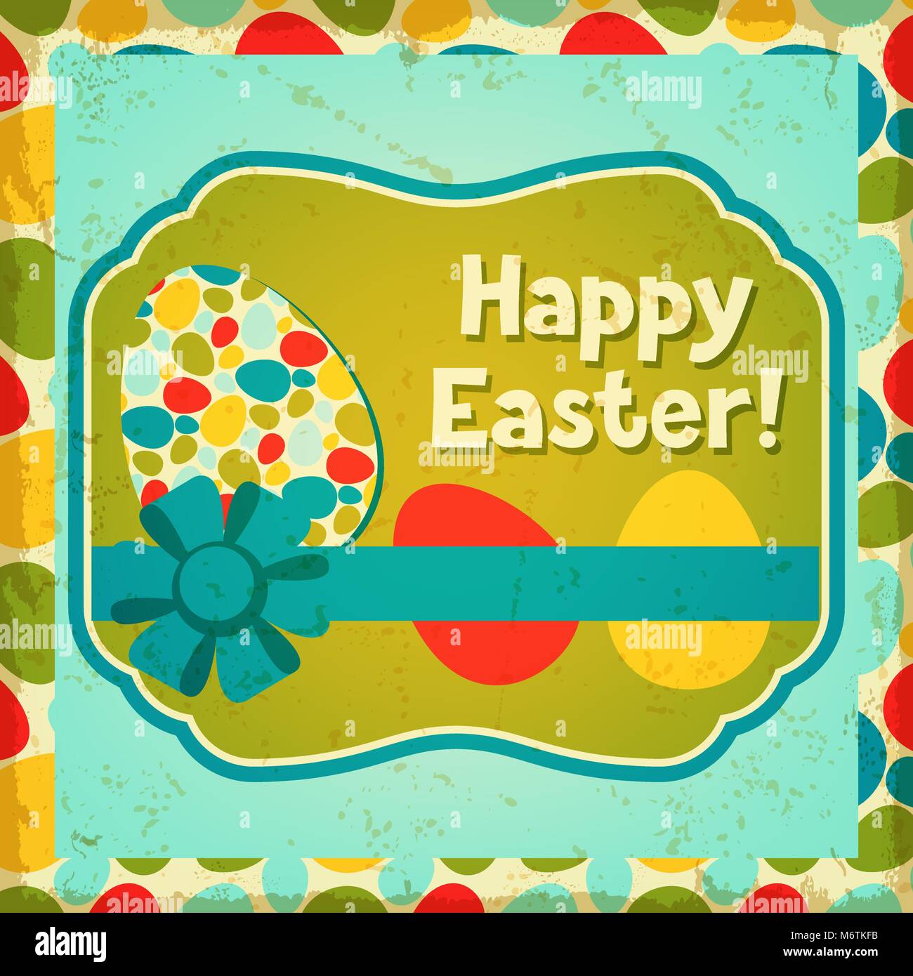 Easter day holiday badge Stock Vector Images - Alamy