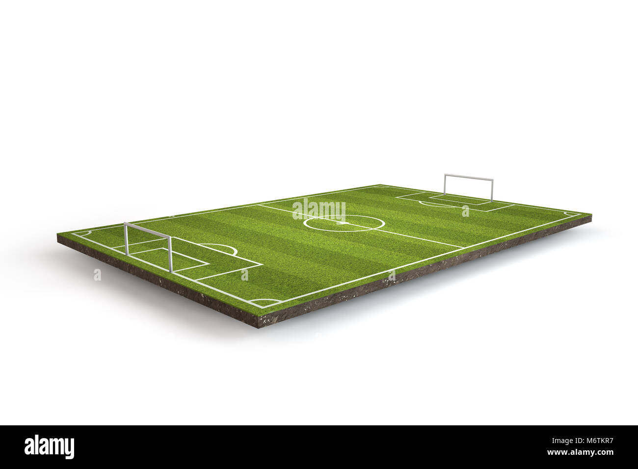 Football, soccer pitch. 3D Rendering Stock Photo - Alamy