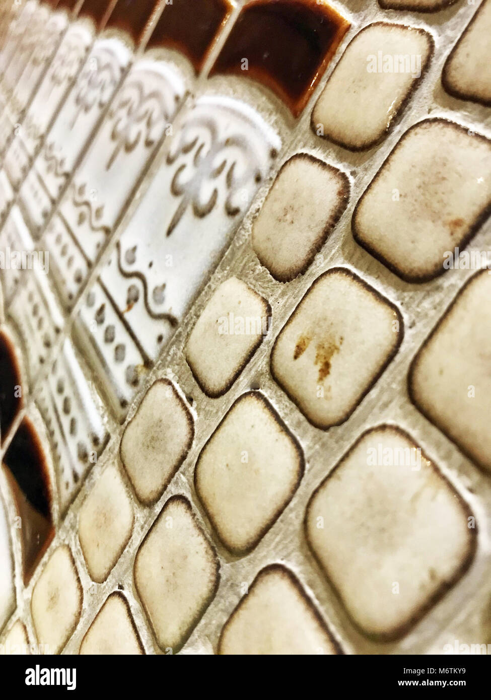 Square Tile, With Book Looking Tile, Off White Stock Photo - Alamy