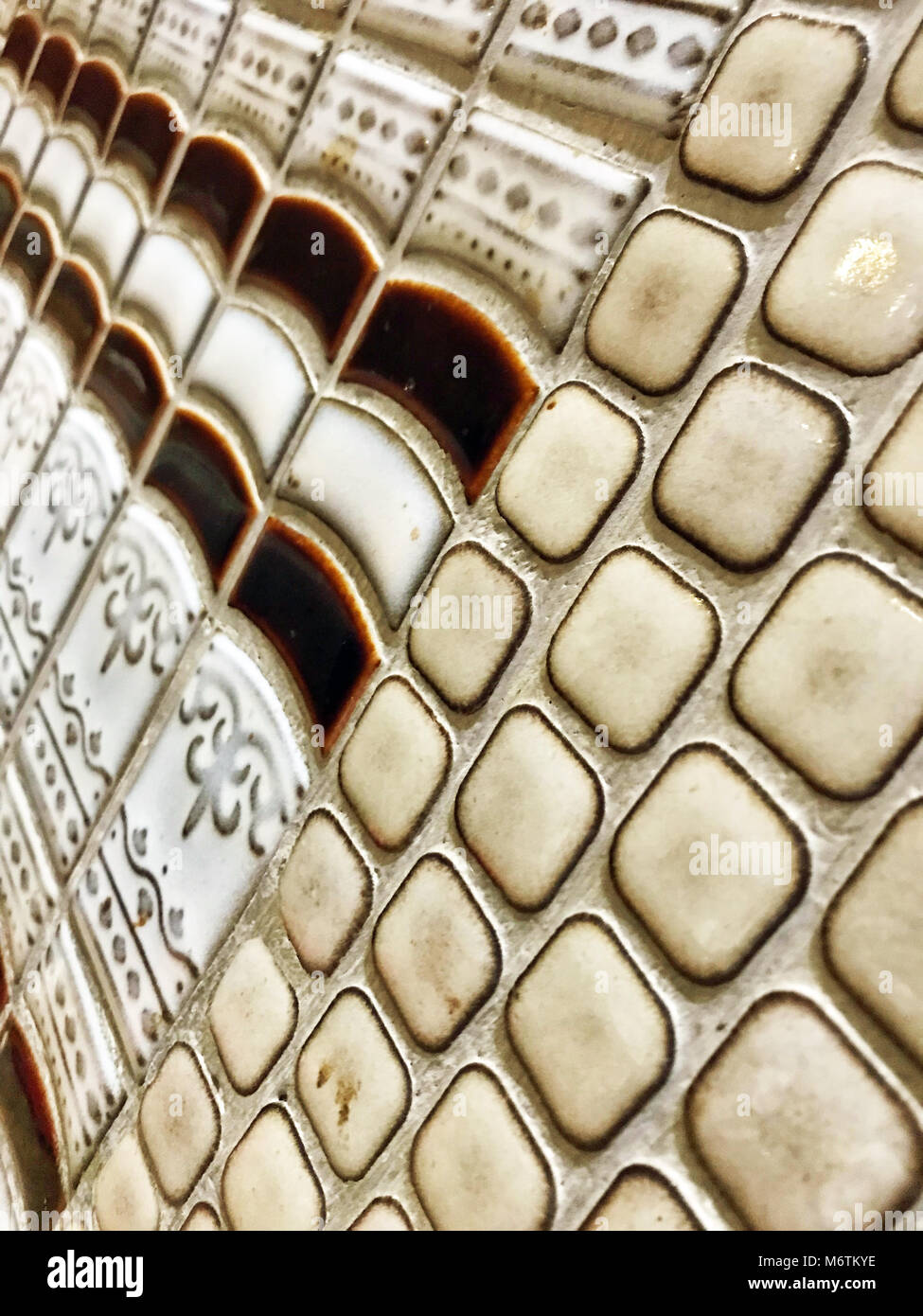 Square Tile, With Book Looking Tile, Off White Stock Photo - Alamy