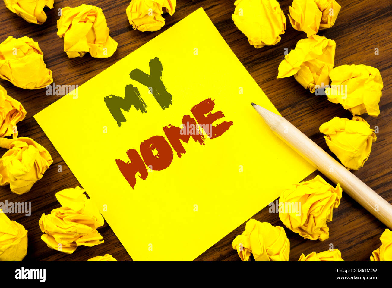 Word, writing My Home. Business concept for House Estate Love Written ...